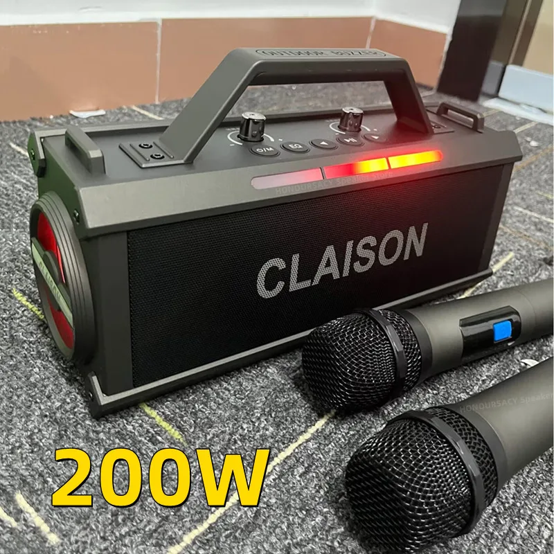 200W-High-power-Karaoke-Bluetooth-Speaker-360-Stereo-Surround-Subwoofer ...
