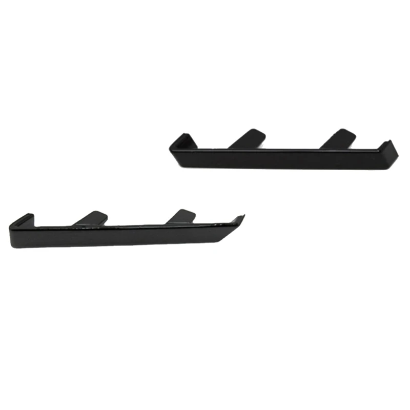 Front-Bumper-Left-Right-Plate-Bracket-Glossy-Black-Trim-Holder-For ...