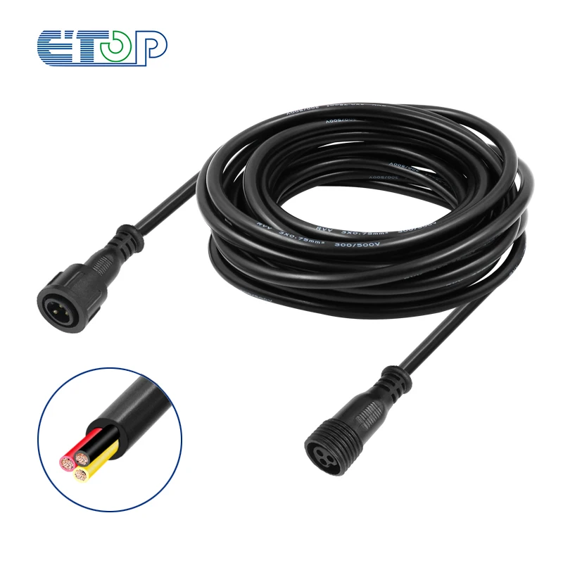 5ft-1-5m-3-core-round-cable-extension-cable-Black-IP67-waterproof ...