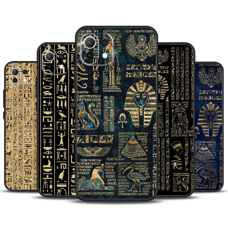 Ancient Egyptian Hieroglyphic Case For POCO X6 Pro M6 X3 X4 X5 F3 F5 ...
