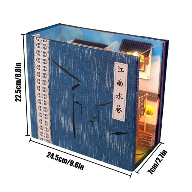 Creative DIY Book Nook Kit Decorative Japanese Style Bookend Insert ...