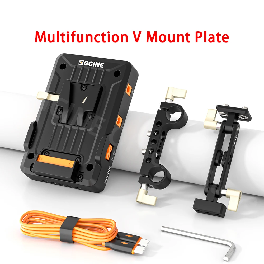 Adaptador-de-placa-V-Lock-ZGCINE-V-Lock-Plate-PD-multifun-es-14-8V-15mm ...