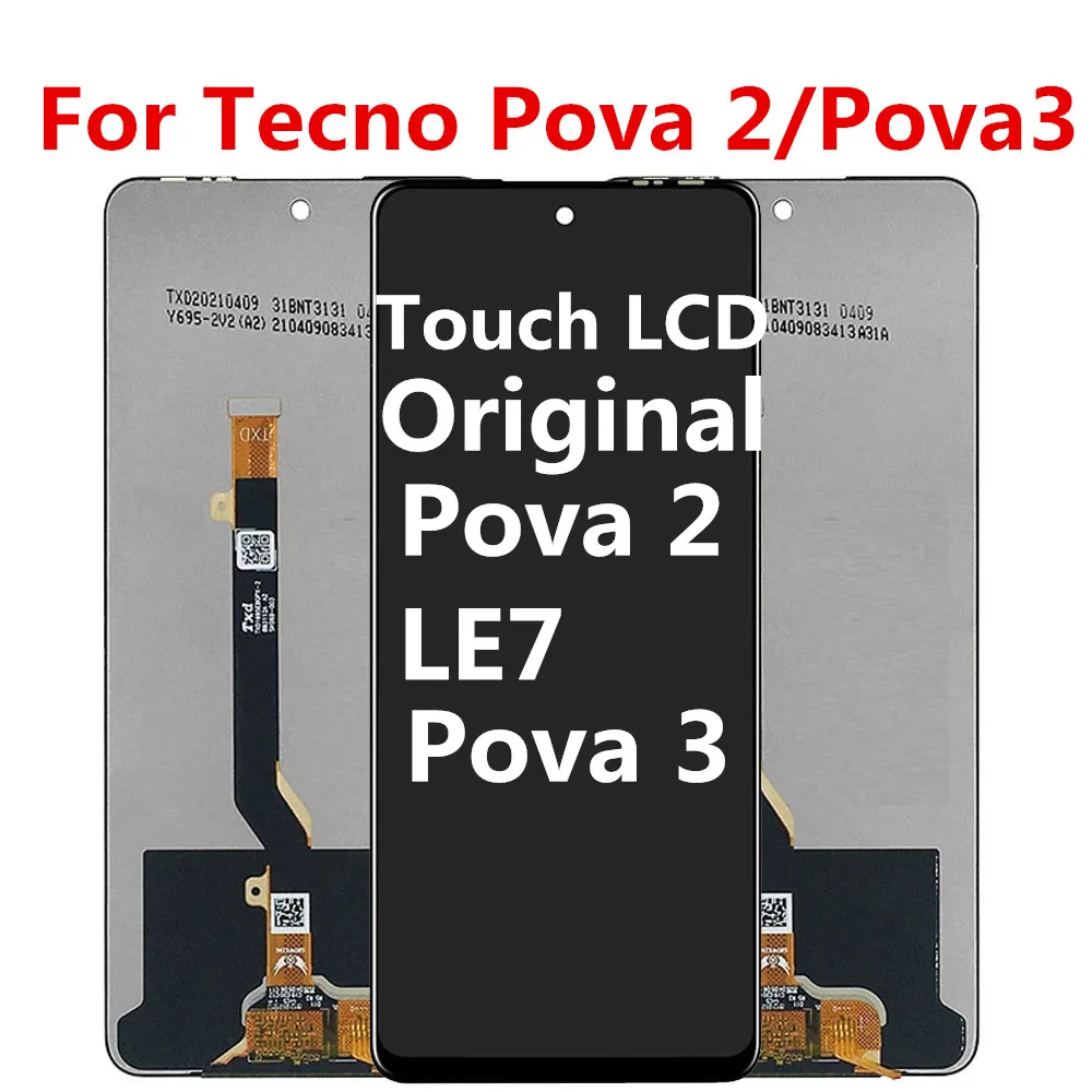 Original-LCD-For-Tecno-Pova-2-LCD-LE7-Display-Screen-Touch-Sensor ...