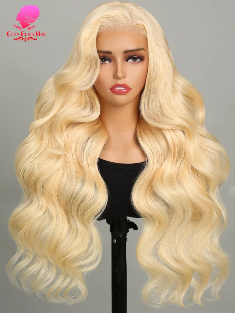 30-40-Inch-Blonde-210-280-Density-Human-Hair-Wigs-613-Lace-Frontal-Wig ...