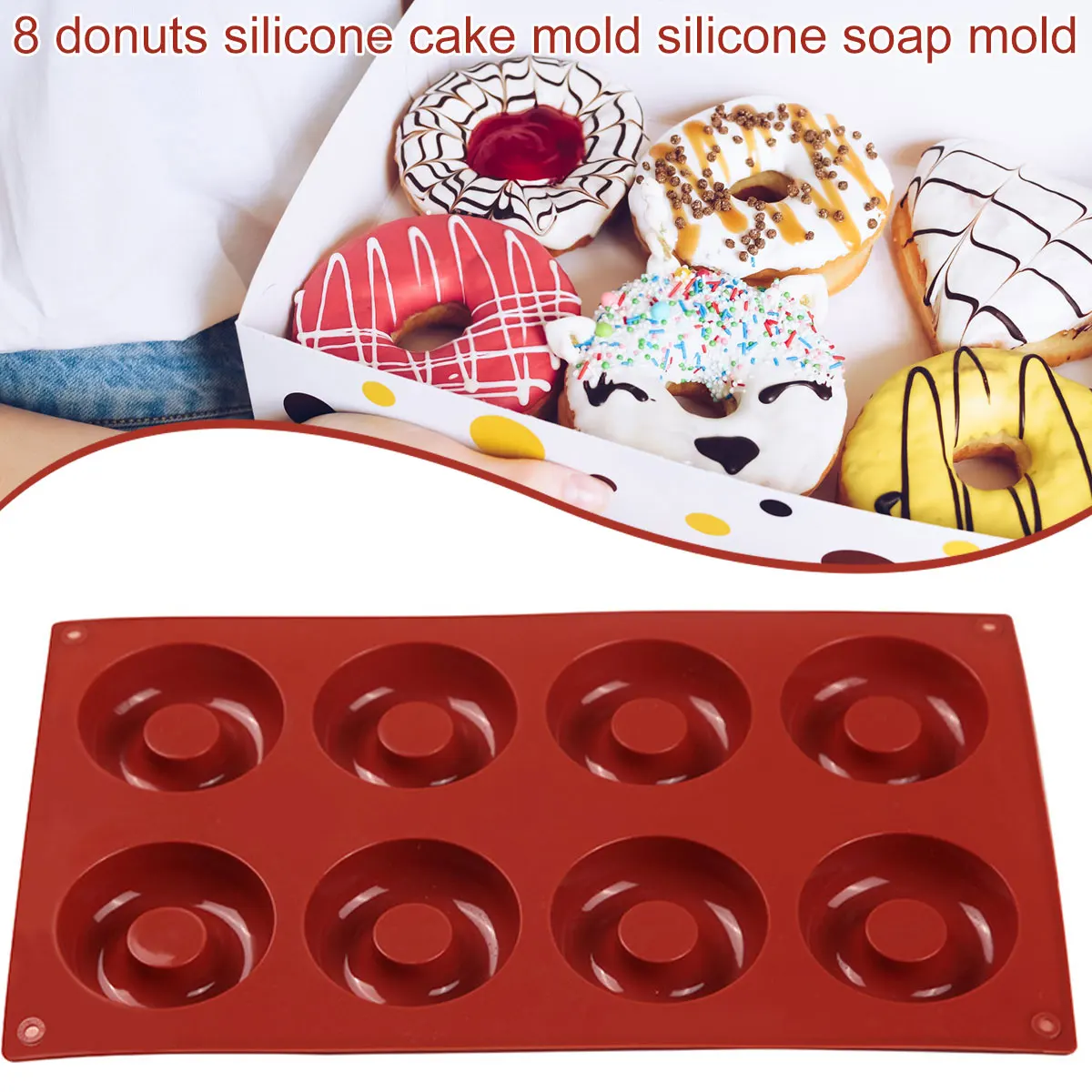 Donut-Mold-8-Slots-Silicone-Non-Stick-Donut-Mold-Heat-Resistant-Baking ...