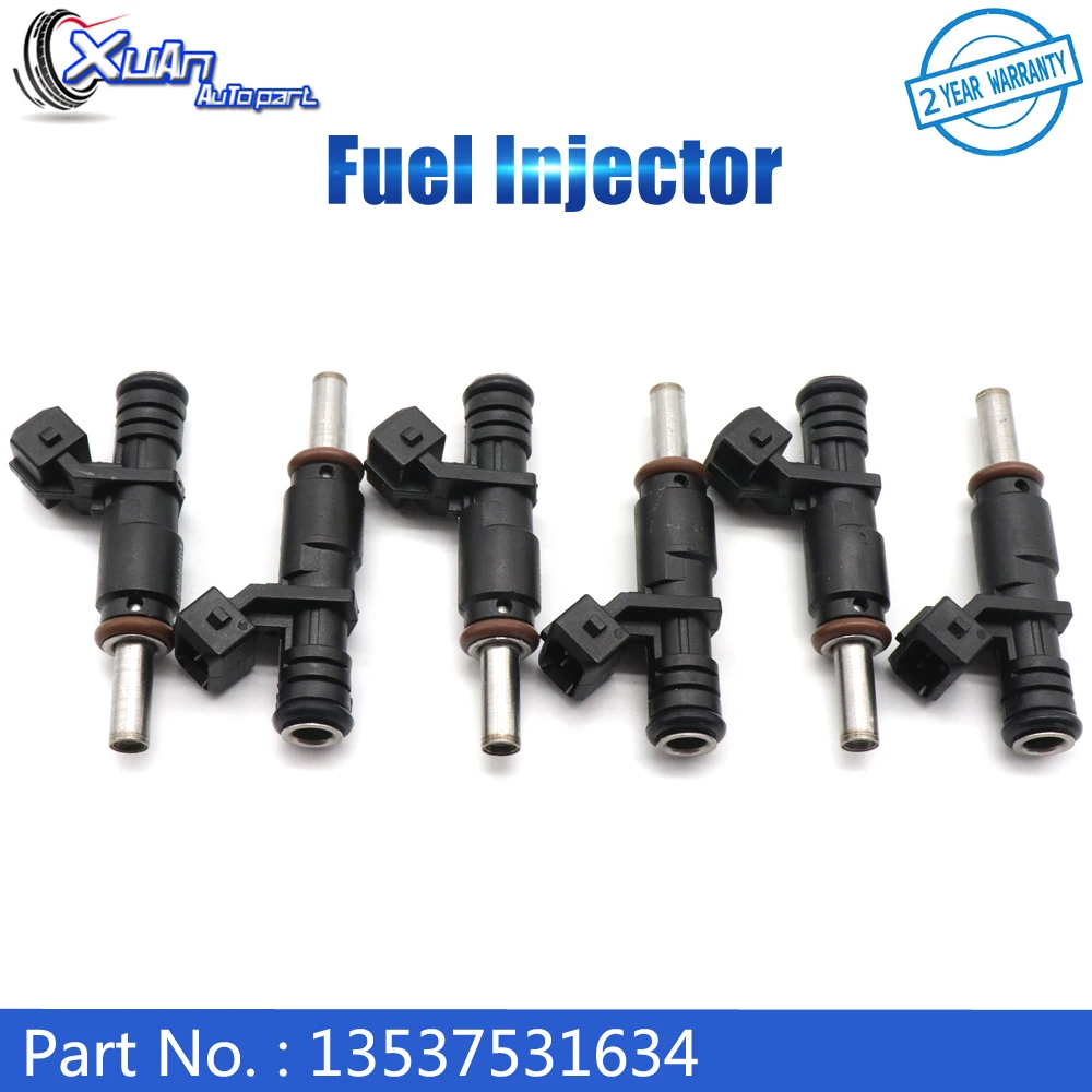 Xuan 6x Fuel Injectors Nozzle 13537531634 For Bmw 128i 325i 330i 328i ...