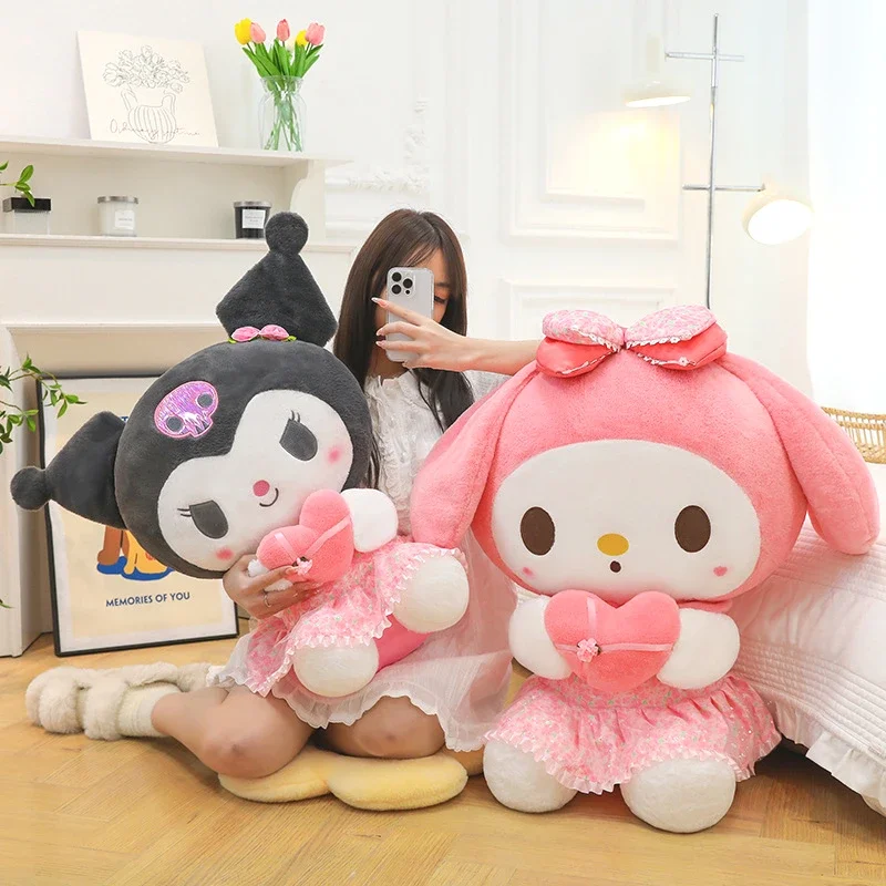 Sanrio-Kuromi-Melody-Hello-Kitty-mu-eco-de-peluche-de-dibujos-animados ...