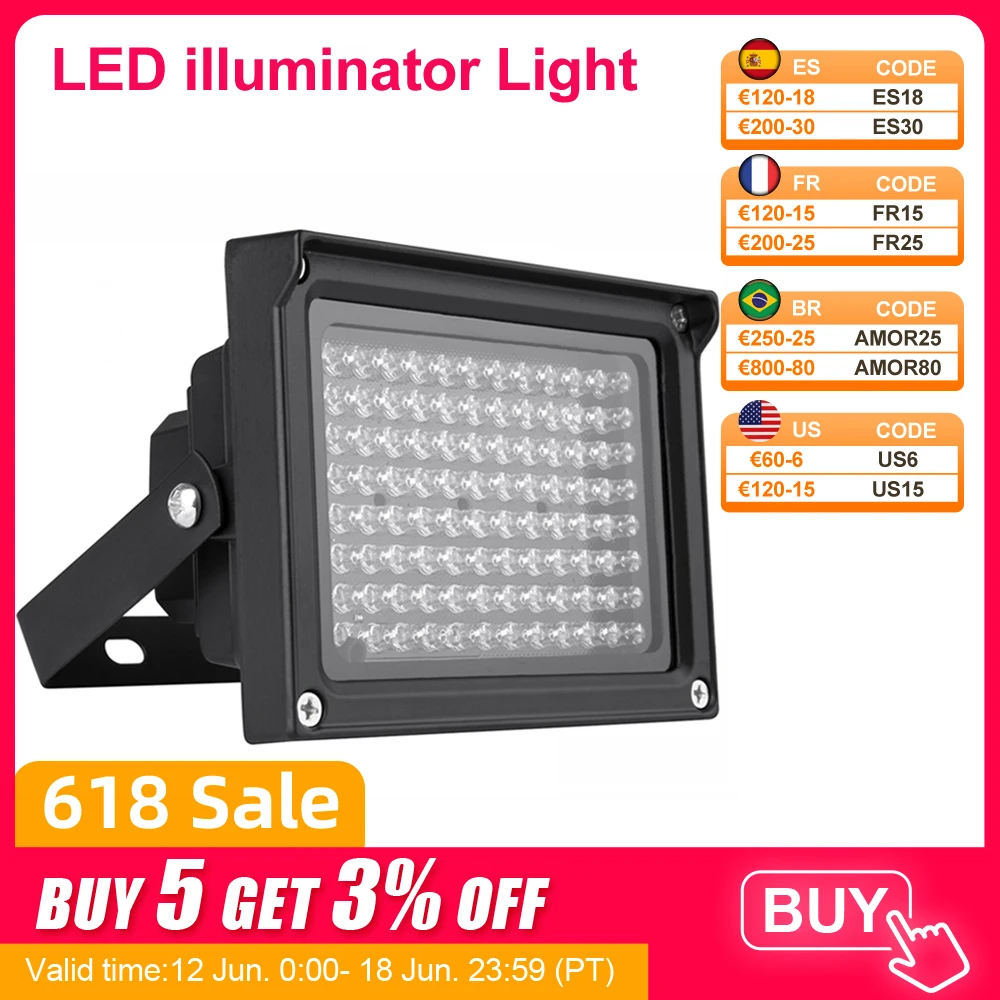 9 Ir Lights Night Vision Cameras - 96 Led Illuminator Light Cctv 60m Ir ...