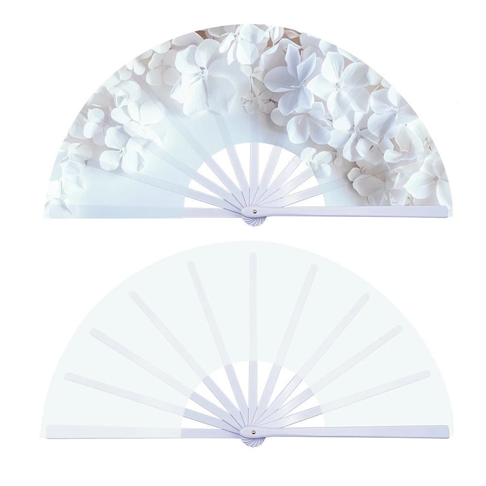 Affordable Wholesale Sublimation Clack Fans - White Fabric + Multi ...