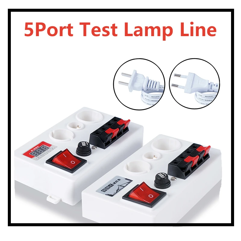 5Port Test Lamp Line Multi purpose Quick Test Lamp Bulb Luminaire Lamp ...