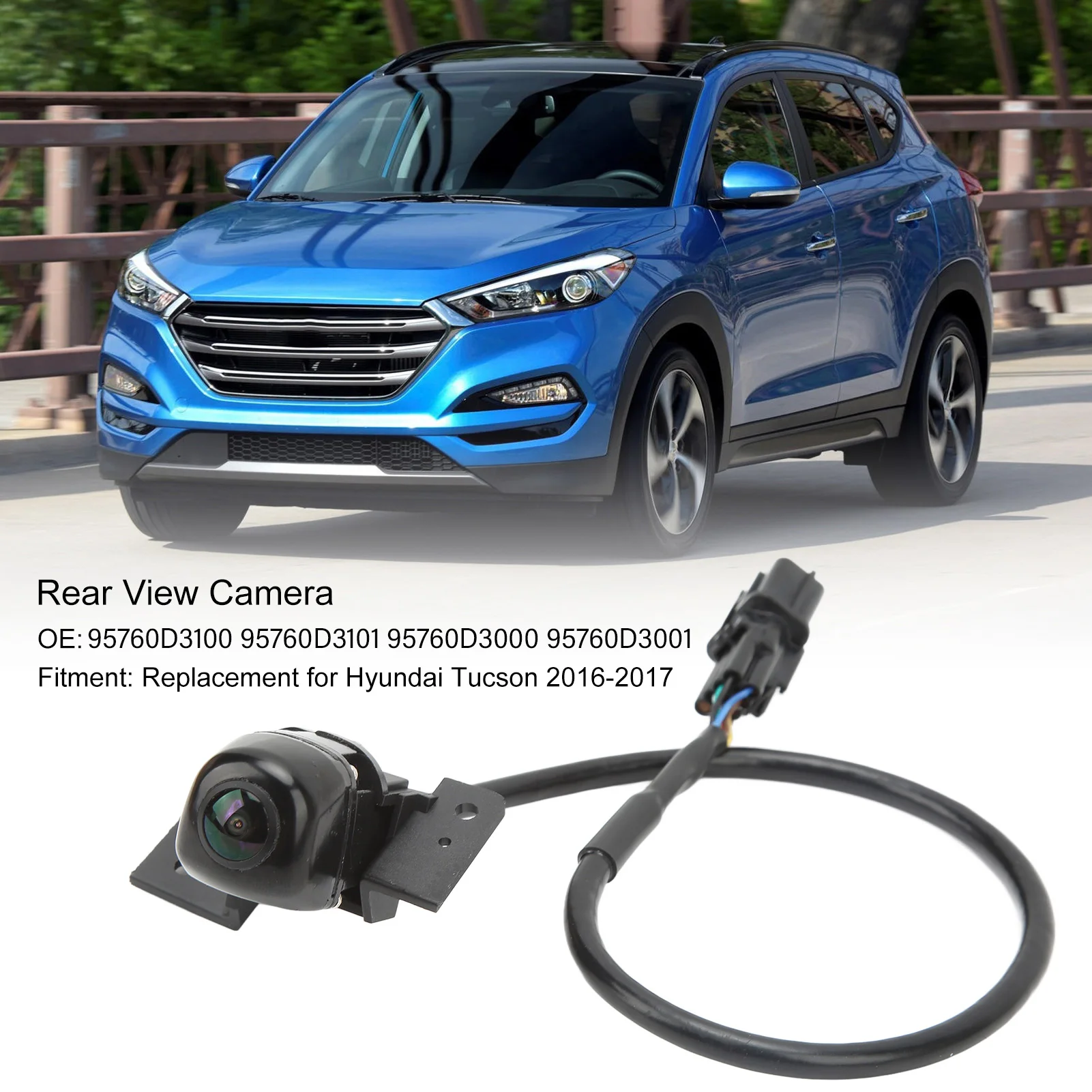 Rear View Camera 95760D3100 Parking Assist Camera Replacement for ...