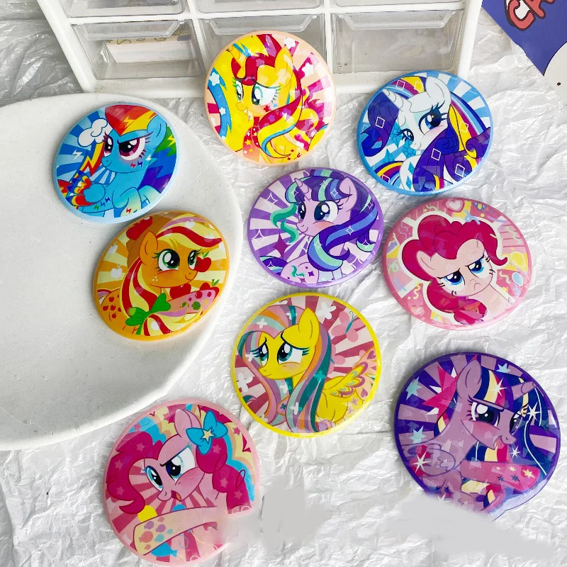 Kawaii-My-Little-Pony-Badge-Twilight-Sparkle-Fluttershy-Rarity-Cartoon ...