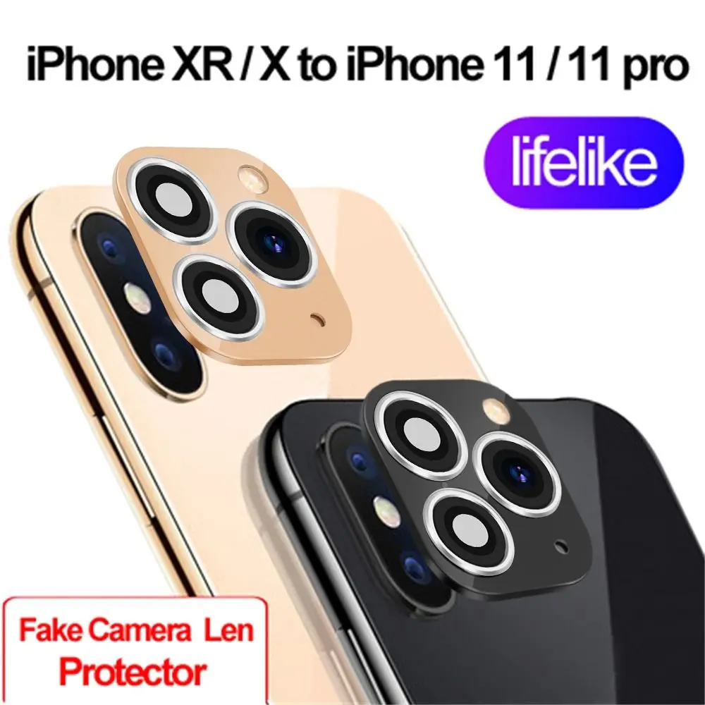 Fake-Camera-Lens-Sticker-Cover-Screen-Protector-for-iPhone-XR-X-Change ...