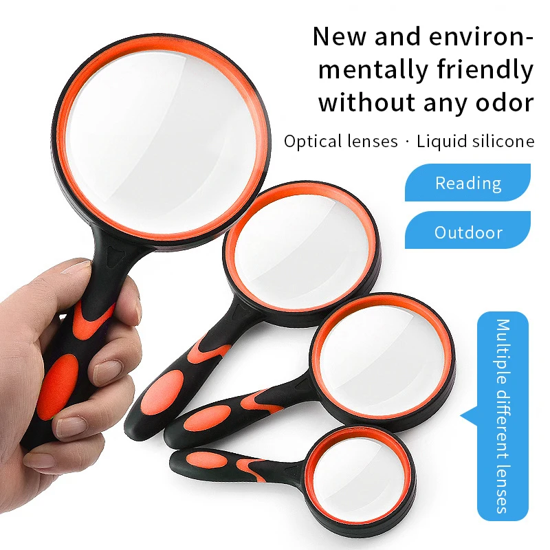 10X-Magnifying-Glass-For-Kids-Seniors-Handheld-Reading-Magnifier-60mm ...