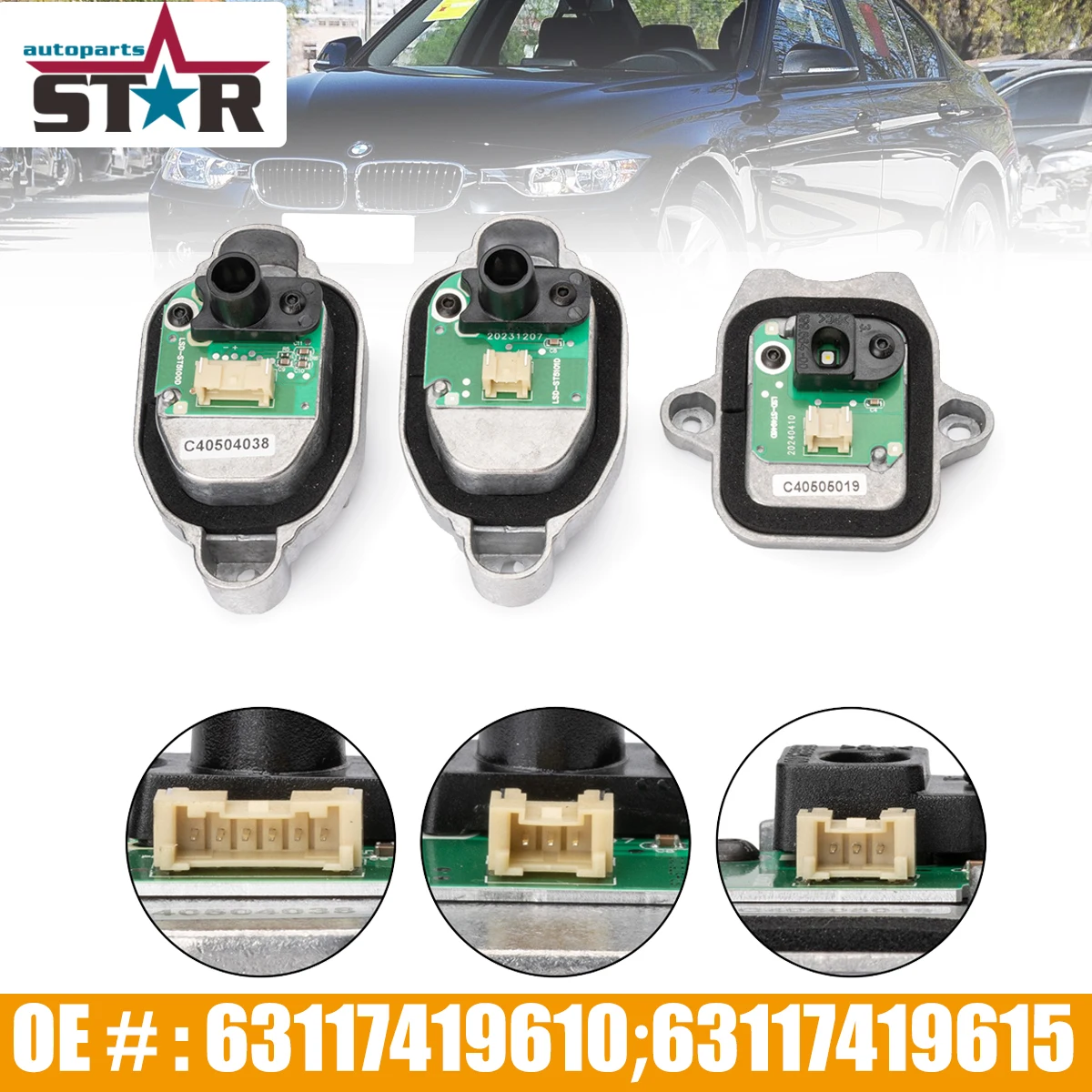 3x-LED-Lights-Ballast-Headlight-Control-Unit-ECU-Set-for-BMW-F30 ...