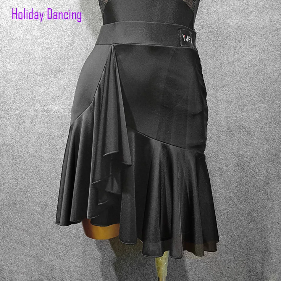 Lotus Design Frauen Latin Dance Rock Schwarz Latin Tanzen Rock Practise ...