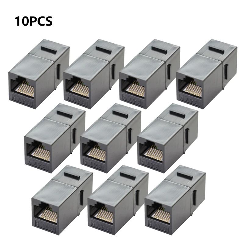 10Pcs CAT6 Straight Through Network Module Connector Information Socket ...