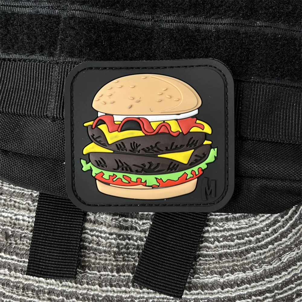 HAMAS-Dagger-Hamburger-PVC-Patch-Sticker-on-Clothes-Tactical-Military ...