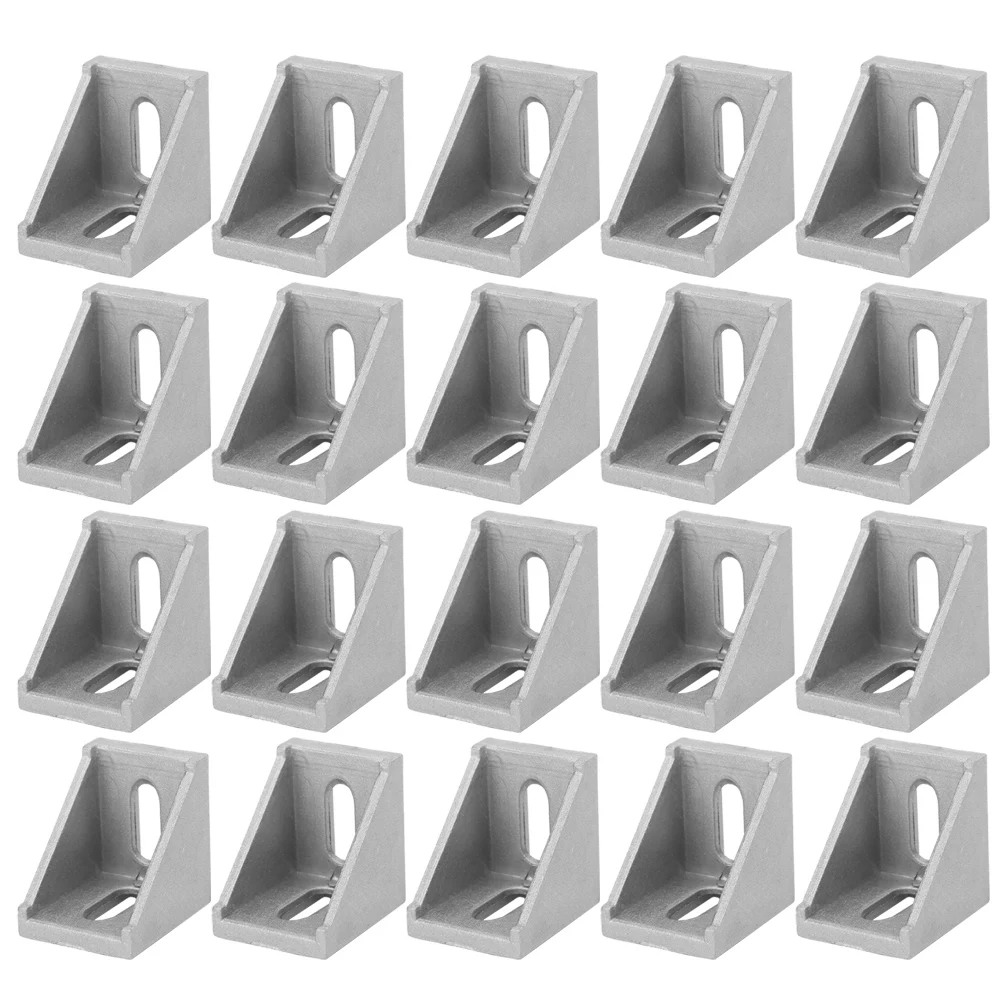 20Pcs Aluminum Corner Bracket 2 Holes Right Angle L Type for 3030 ...