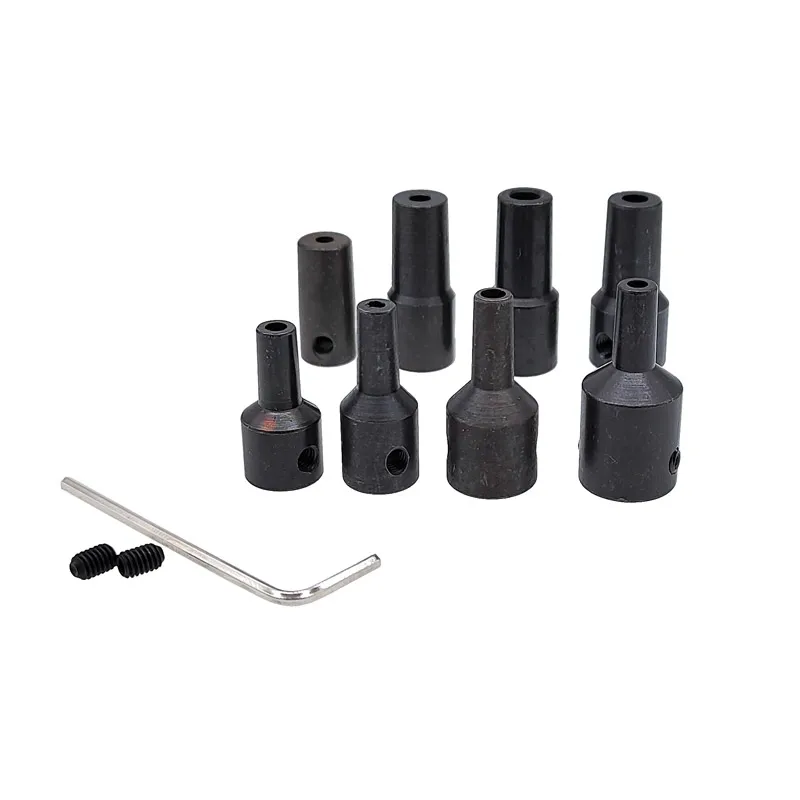 5PCS JT0 Drill Chuck 4mm/5mm/6mm/8mm/10mm/12mm Adaptor Connecting Rod ...