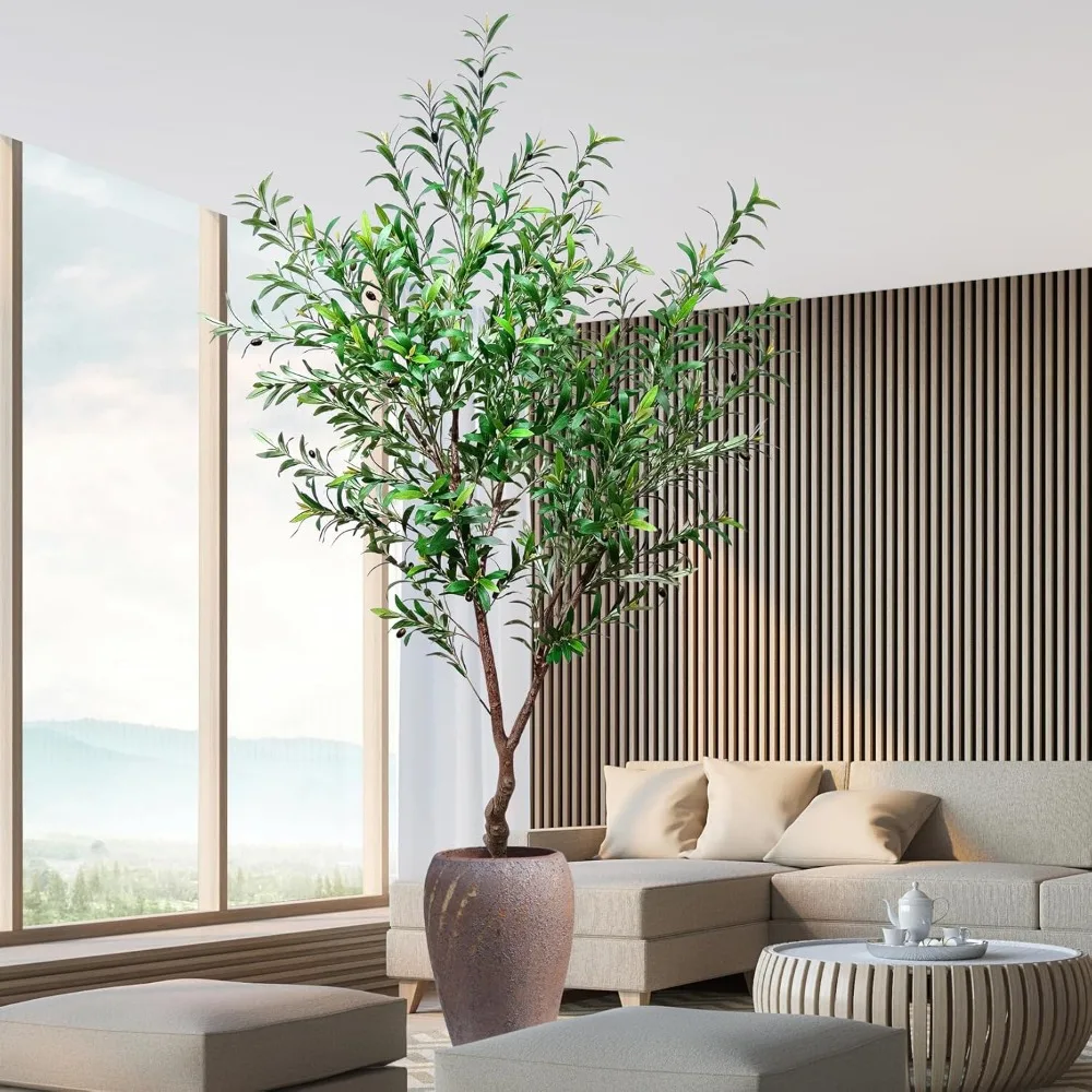 7Ft-X-Artificial-Plant-Faux-Olive-Tree-Artificial-indoor-Artificial ...
