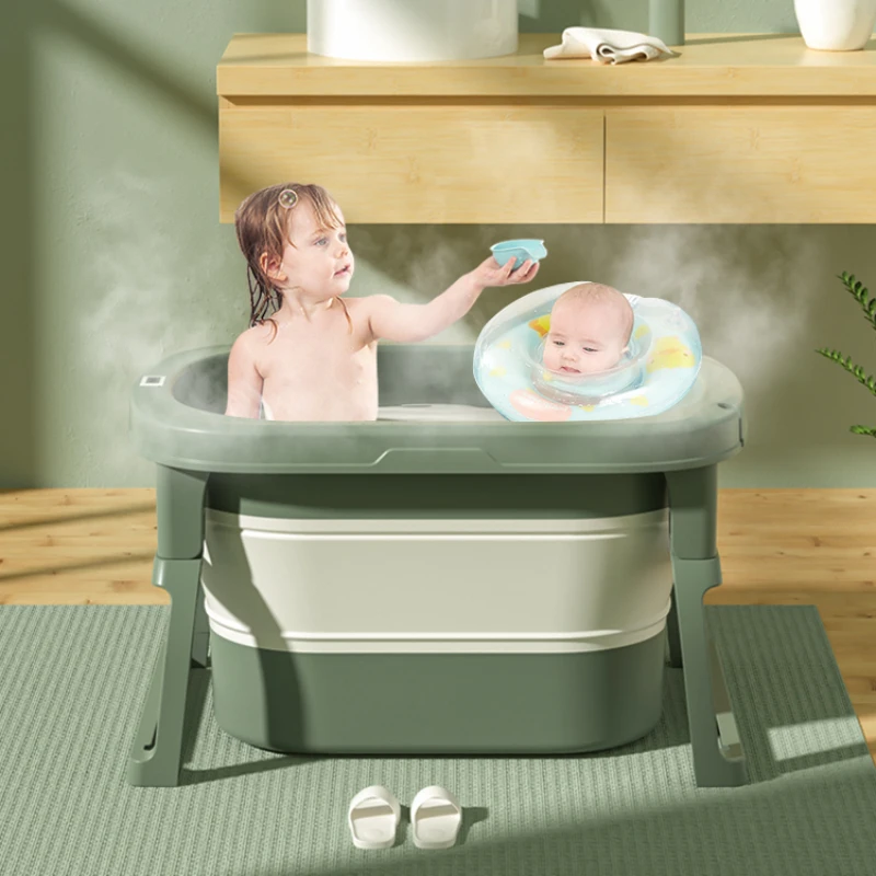 Collapsible-Bucket-Home-Spa-Portable-Bathtub-Small-Folding-Bath ...
