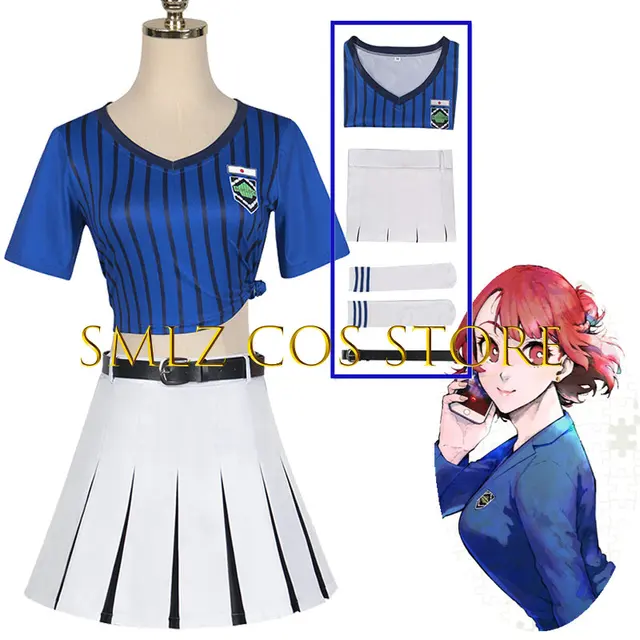 Cheerleading Anri Teieri Cosplay Anime Blue Lock Costume Uniform Sexy ...