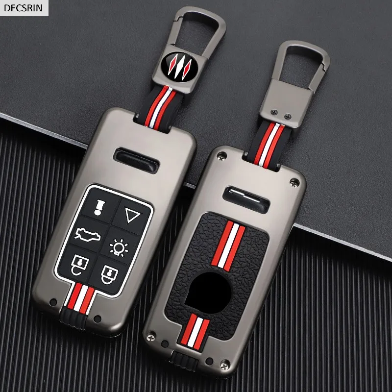 Zinc Alloy+Silicone Car Key Case Cover For Volvo XC60 V60 S60 S80 XC70 ...