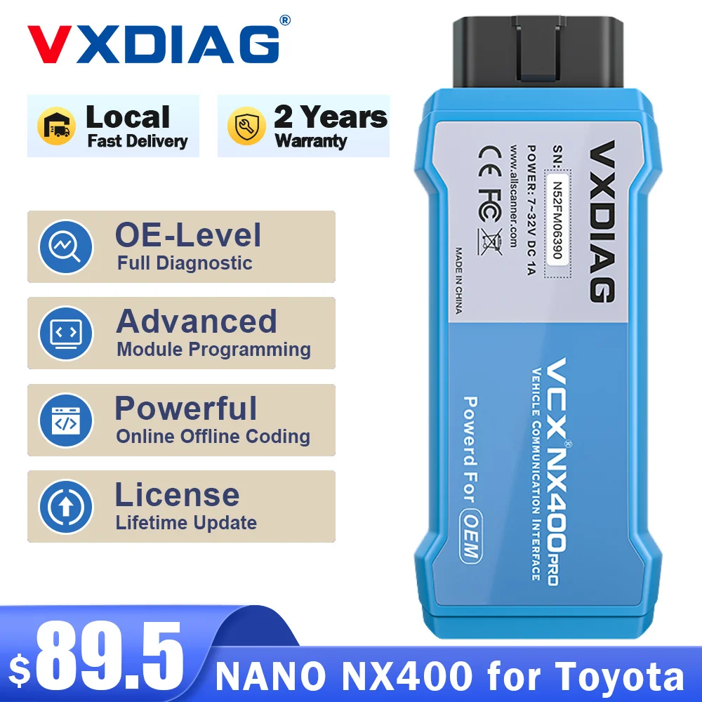 VXDIAG-NANO-NX400-for-Toyota-Lexus-J2534-Programming-Car-OBD2-OEM ...