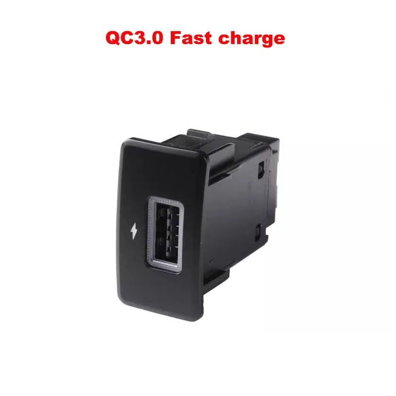1PC car charger QC3.0 fast charge Interface Socket Fast Car Charger Use ...