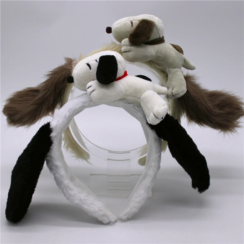 1piece Snoopy cute headband creative snoopy plush toy doll animal doll ...