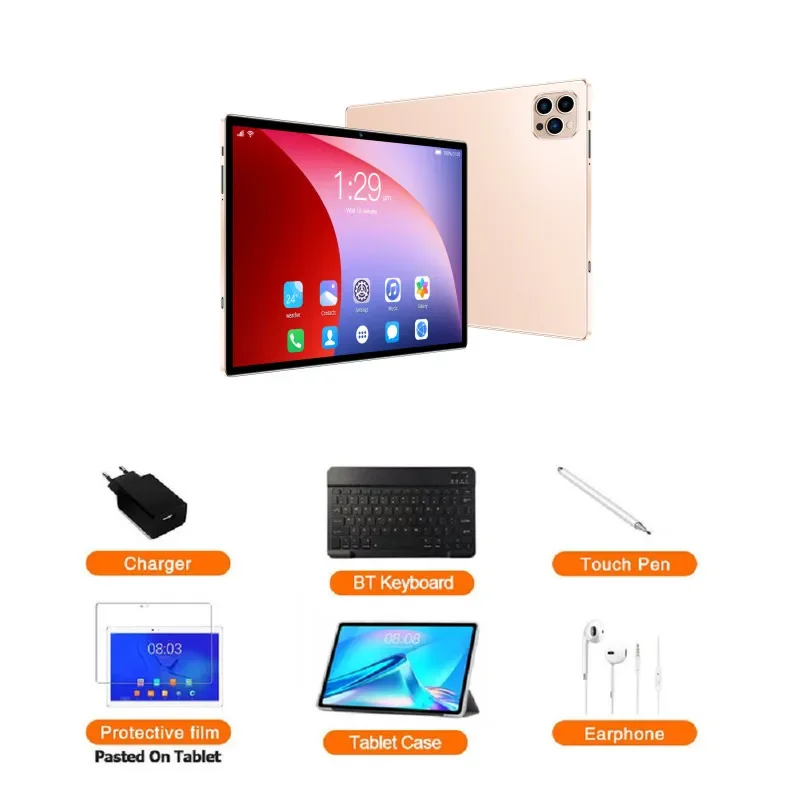 Tableta PA15 original de 10 pulgadas, versión global, 128 GB/512 GB de ROM, Android 12, Google ...