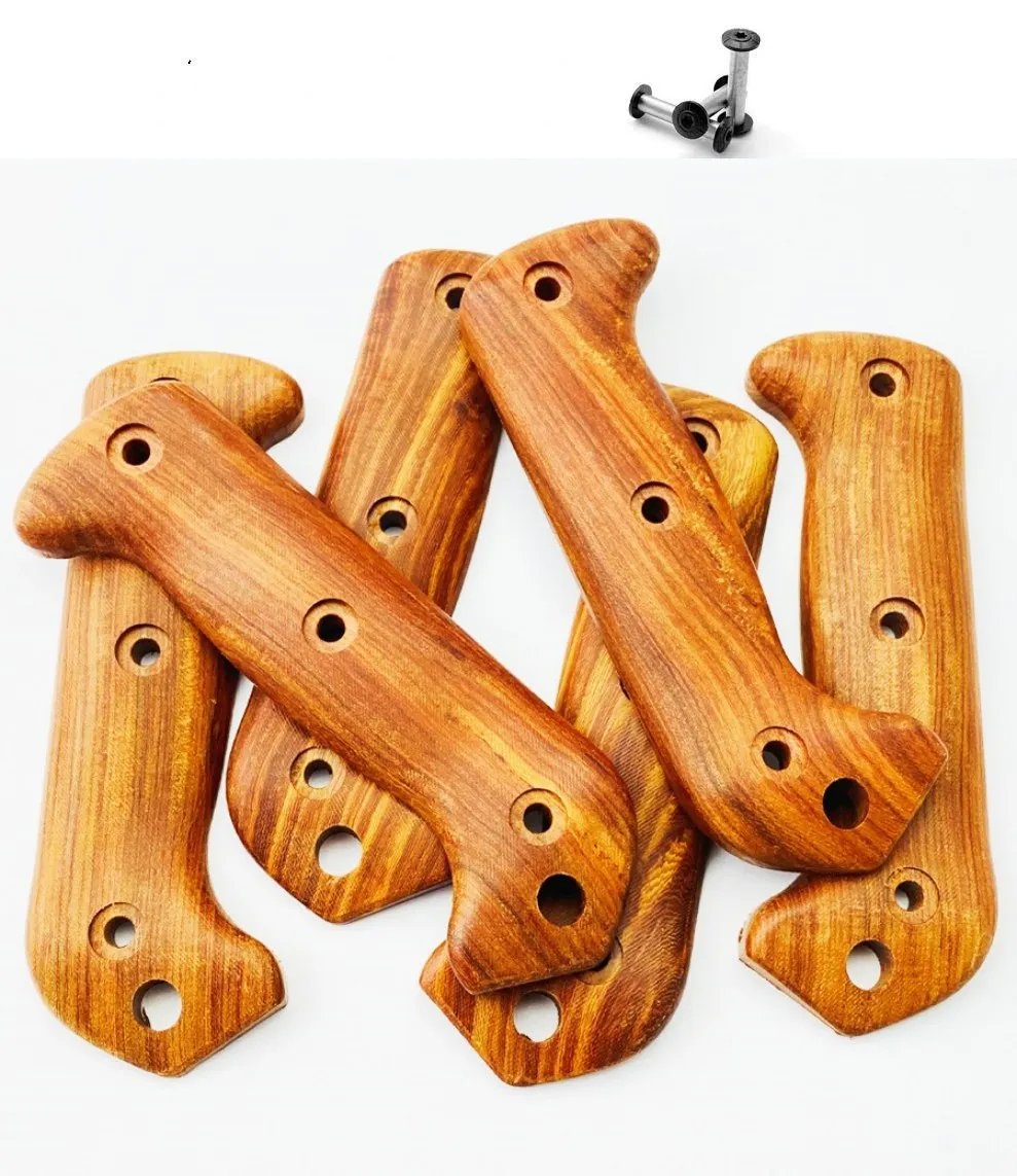 Custom-Yellow-Rosewood-Handle-Red-for-Kabar-BK2-BK9-Sandalwood-Grip ...