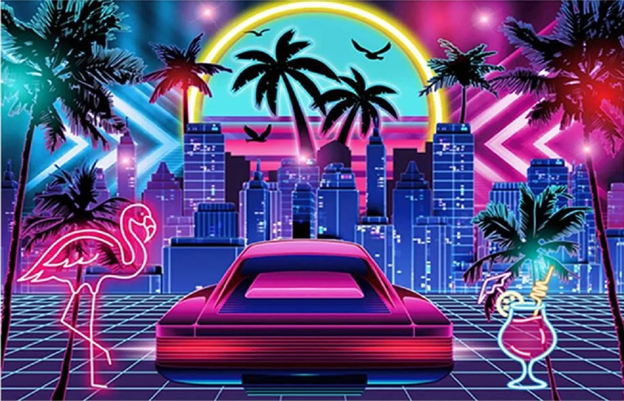Miami Neon Wallpaper