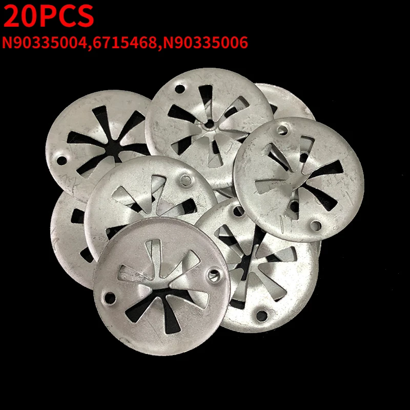 20Pcs Metal Car Hood Bonnet Under Engine Insulation Cover For Audi ...