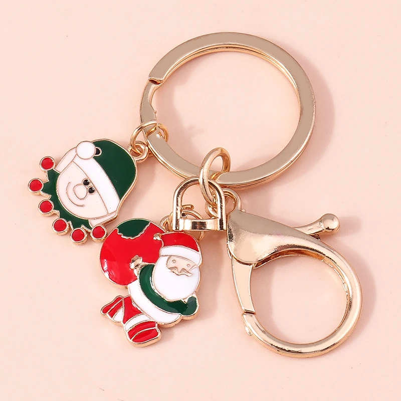 Cartoon-Christmas-Santa-Claus-Keychains-Festival-Gifts-for-Women-Men ...