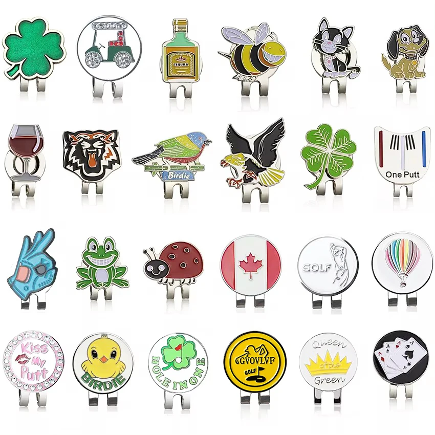 Golf-Ball-Marker-Golf-Hat-Clip-Magnetic-Alloy-Marker-Golf-Accessories ...