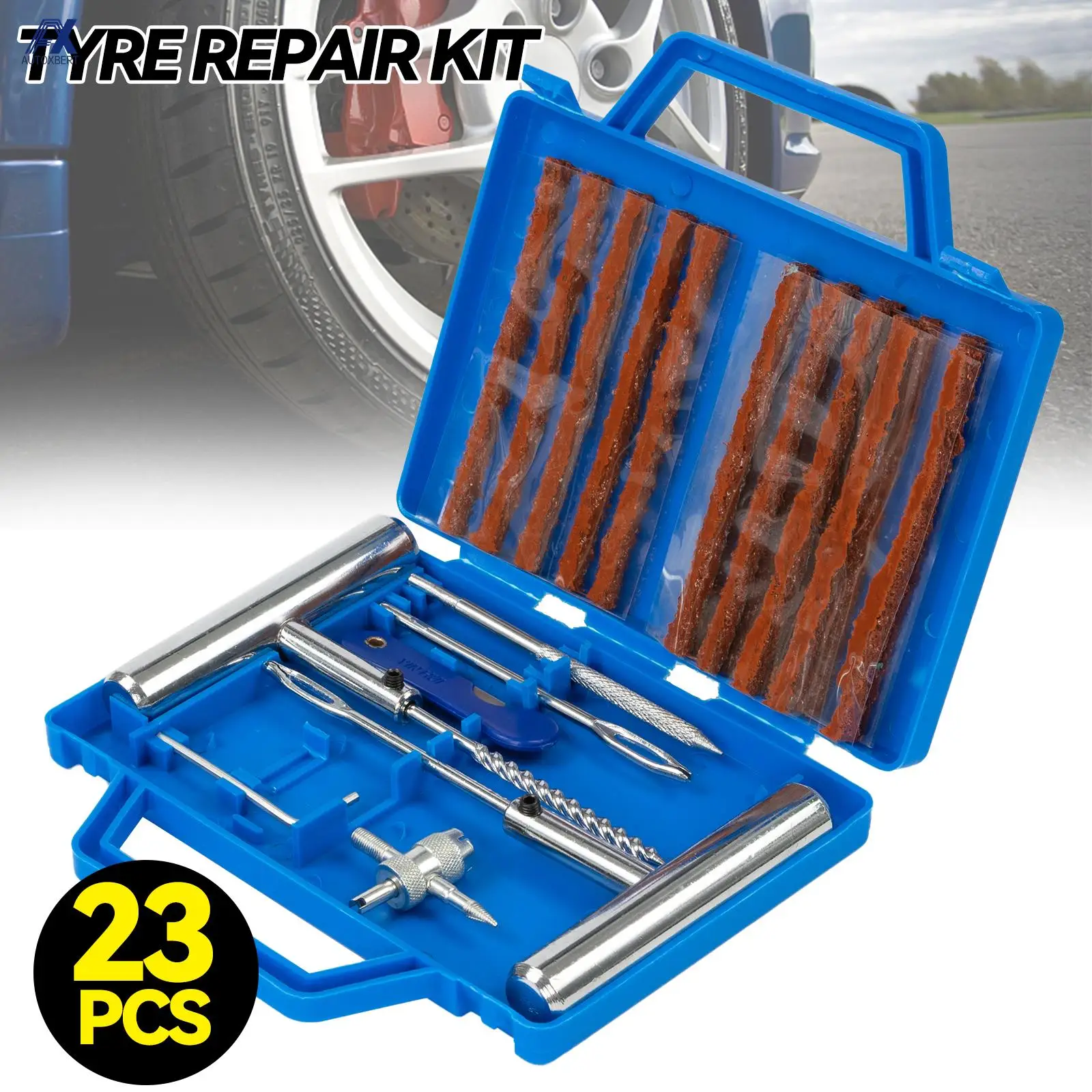 23X-Emergency-Tire-Repair-Kit-DIY-Heavy-Duty-Flat-Tyre-Punctures-Tool ...