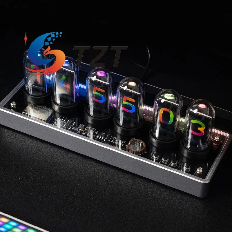 TZT-Marvel-Tubes-IPS-Display-Desktop-Clock-Alarm-Clock-Wifi-Timing-with ...