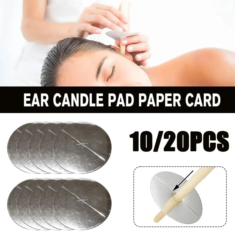 10/20pcs Ear Candle Pad Tray Beeswax Candle Protectors Personal Ear ...