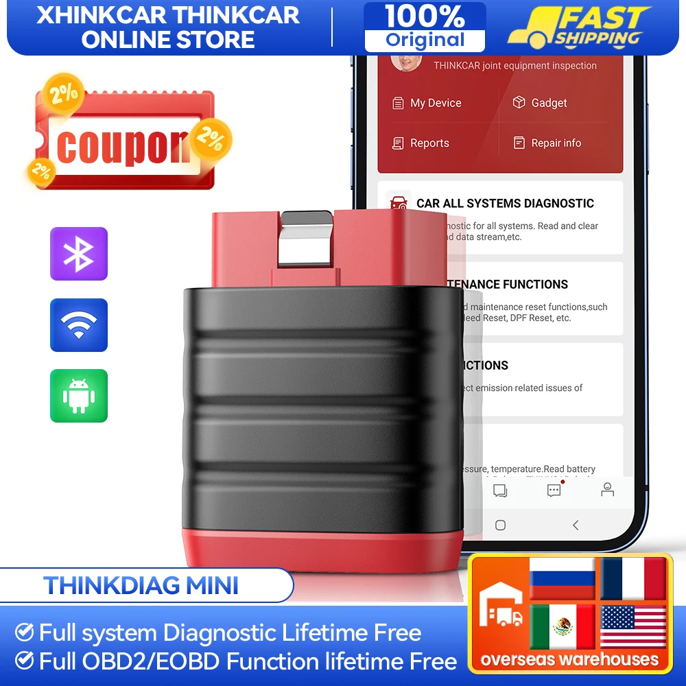 THINKCAR-Mini-Scanner-Automobile-ThinkDiag-OBD2-Outils-de-Diagnostic-de ...