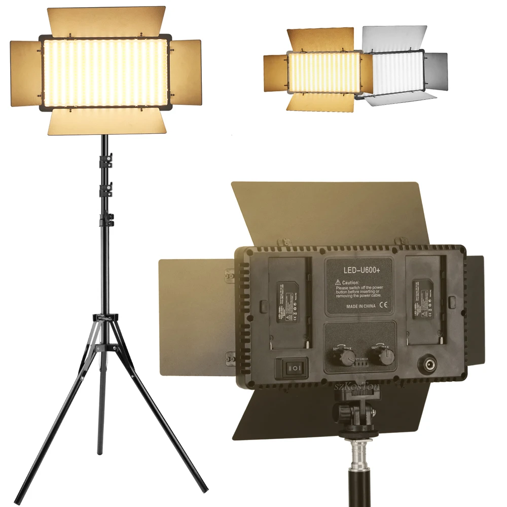 LED-Photo-Studio-3200-5600K-Video-Fill-Lamp-Light-Panel-Photography-Lighting-With-Tripod-for ...