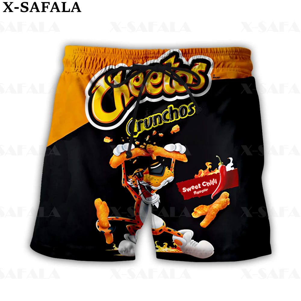 Hot Cheetos Food Puffs Cheese Cartoon Swimming Shorts Summer Beach ...