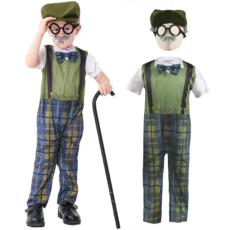 Umorden-Kids-Child-Grandpa-Old-Man-Costume-Kit-for-Boys-Short-Sleeve ...