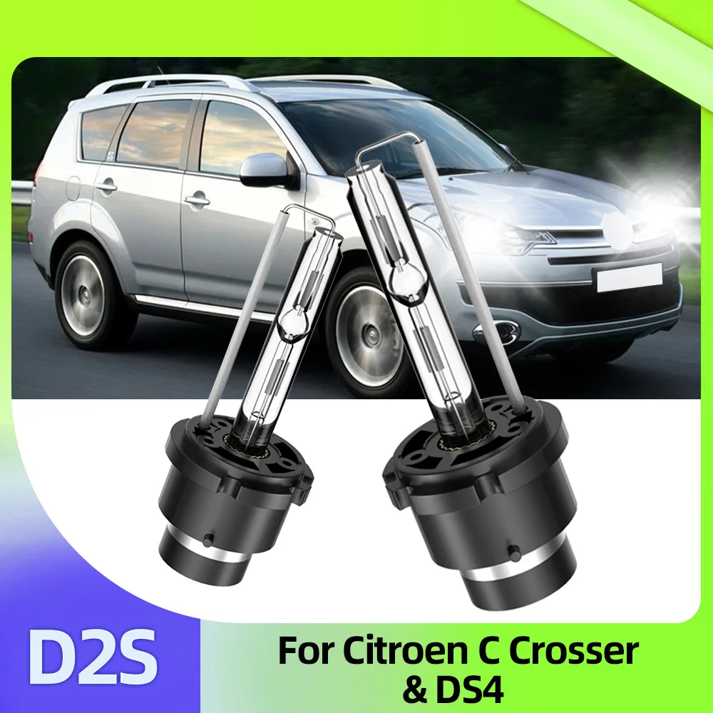 2PCS 35W D2S Xenon HID Bulbs Auto Car HeadLight Replacement 6000K For ...