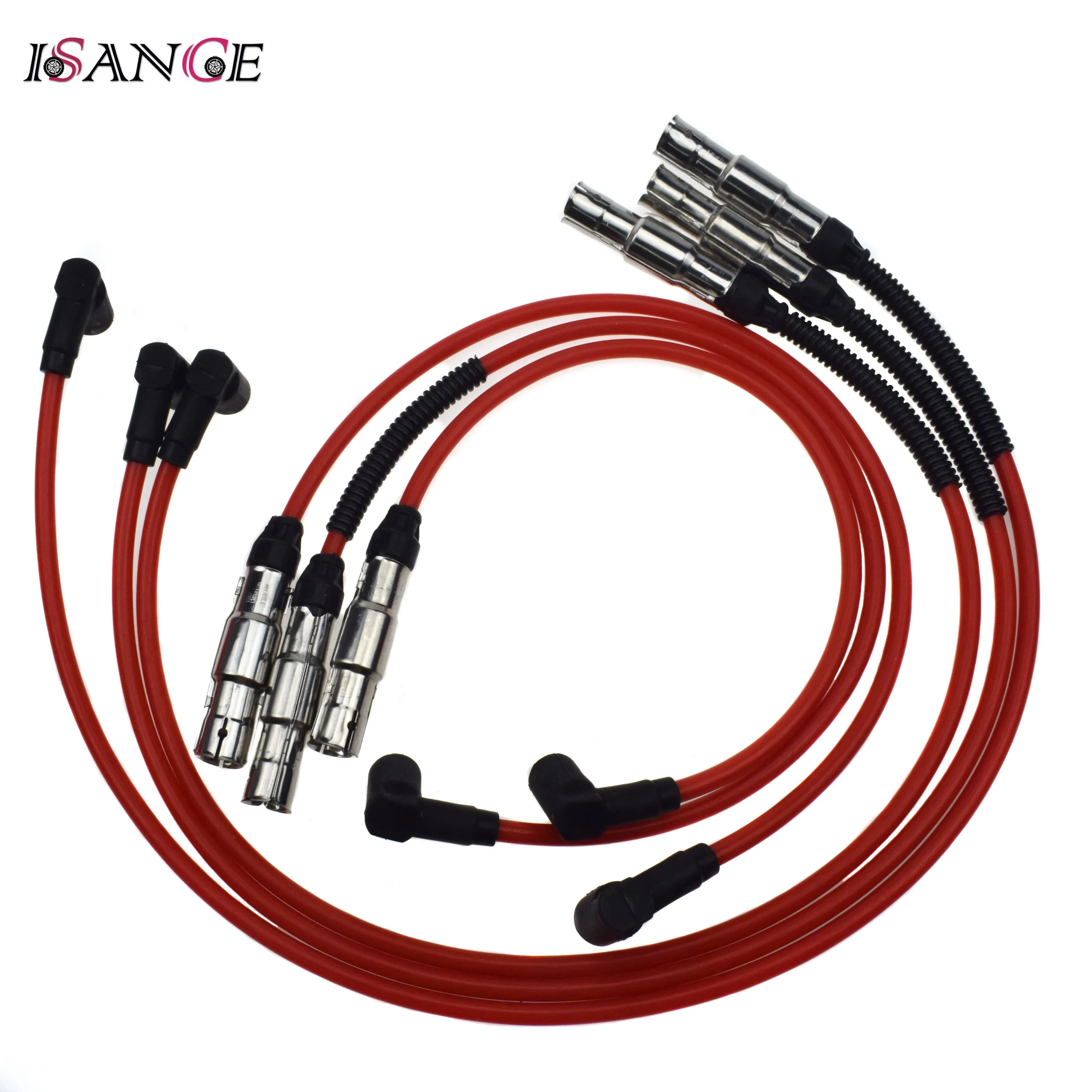 ISANCE Cable de bujía de encendido, accesorio para VW Golf Jetta Passat ...