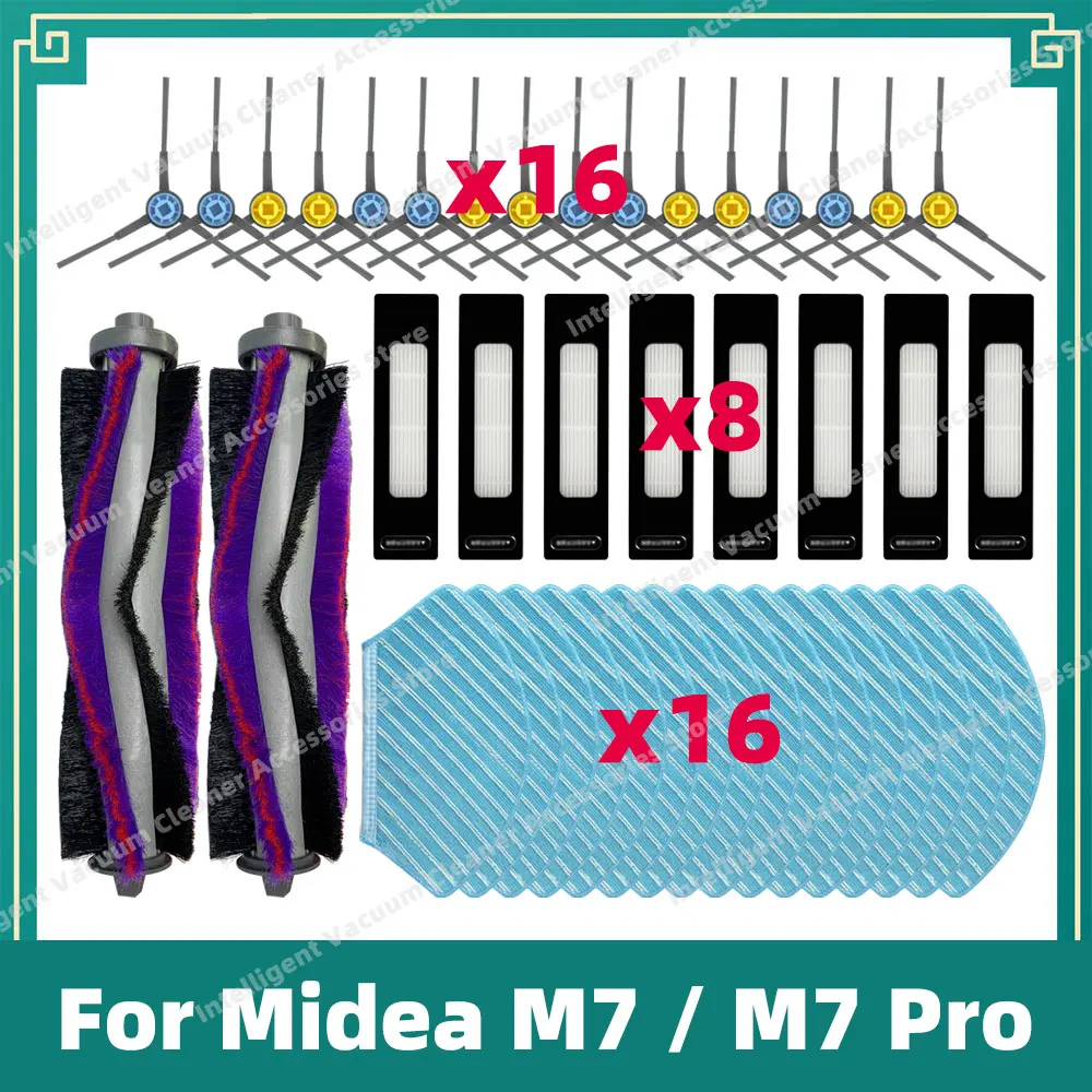 Compatible-For-Midea-M7-M7-Pro-Robot-Vacuum-Cleaner-Main-Side-Brush ...