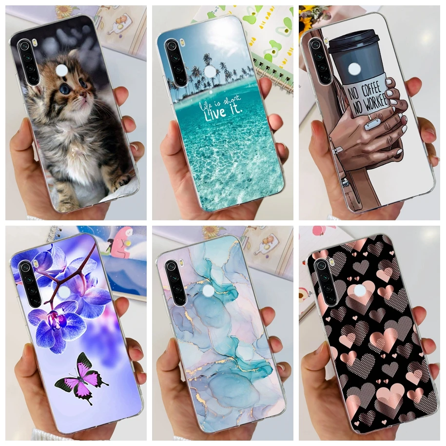 For-Xiaomi-Redmi-Note-8-Case-Note-8T-Cover-New-Fashion-Butterfly ...