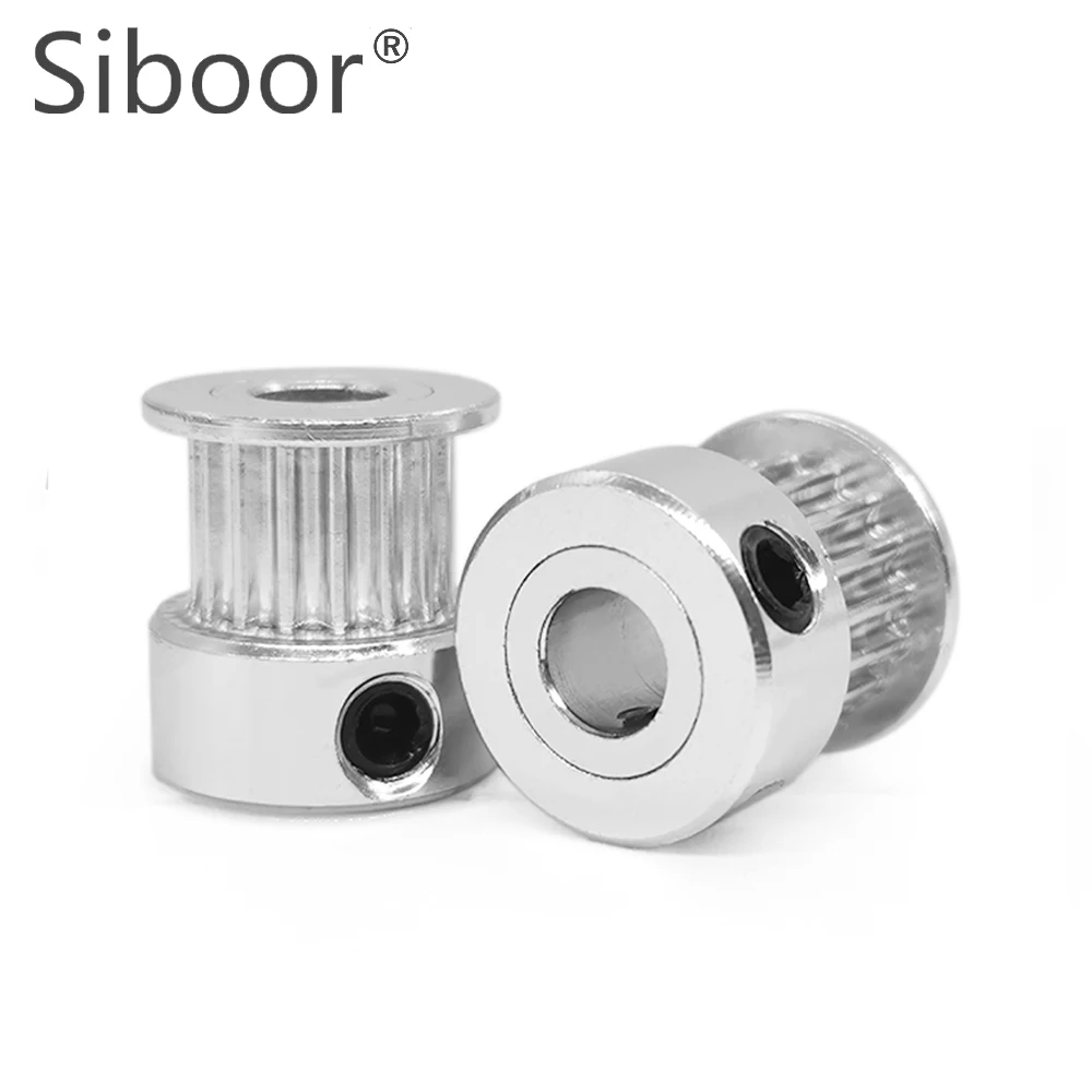 20 Teeth 16 Teeth 20 Teeth Bore 5mm/6mm/6.35mm GT2 Alumium Timing Pulley Fit For GT2-6mm Open ...