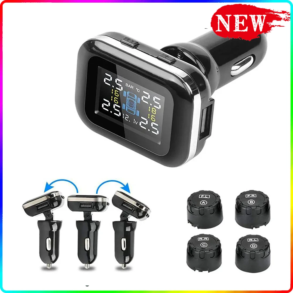 Car-TPMS-Cigarette-Lighter-Wireless-Universal-TPMS-USB-Digital-tpms ...